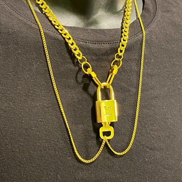 Louis Vuitton | Jewelry | Authentic Louis Vuitton Lock Padlock With Key ...